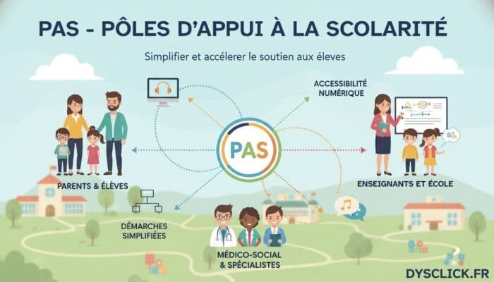 Des PAS pôles d’appui à la scolarité partout en France → Dysclick.fr