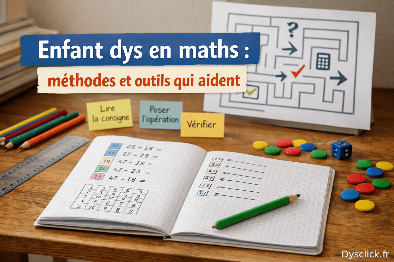 Enfant dys en maths : méthodes et outils qui aident → Dysclick.fr