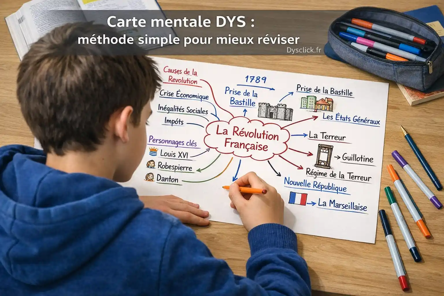 Carte mentale DYS : méthode simple pour mieux comprendre